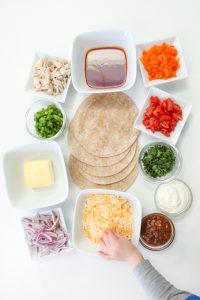 Easy Open-Faced Enchilada Quesadilla Recipe