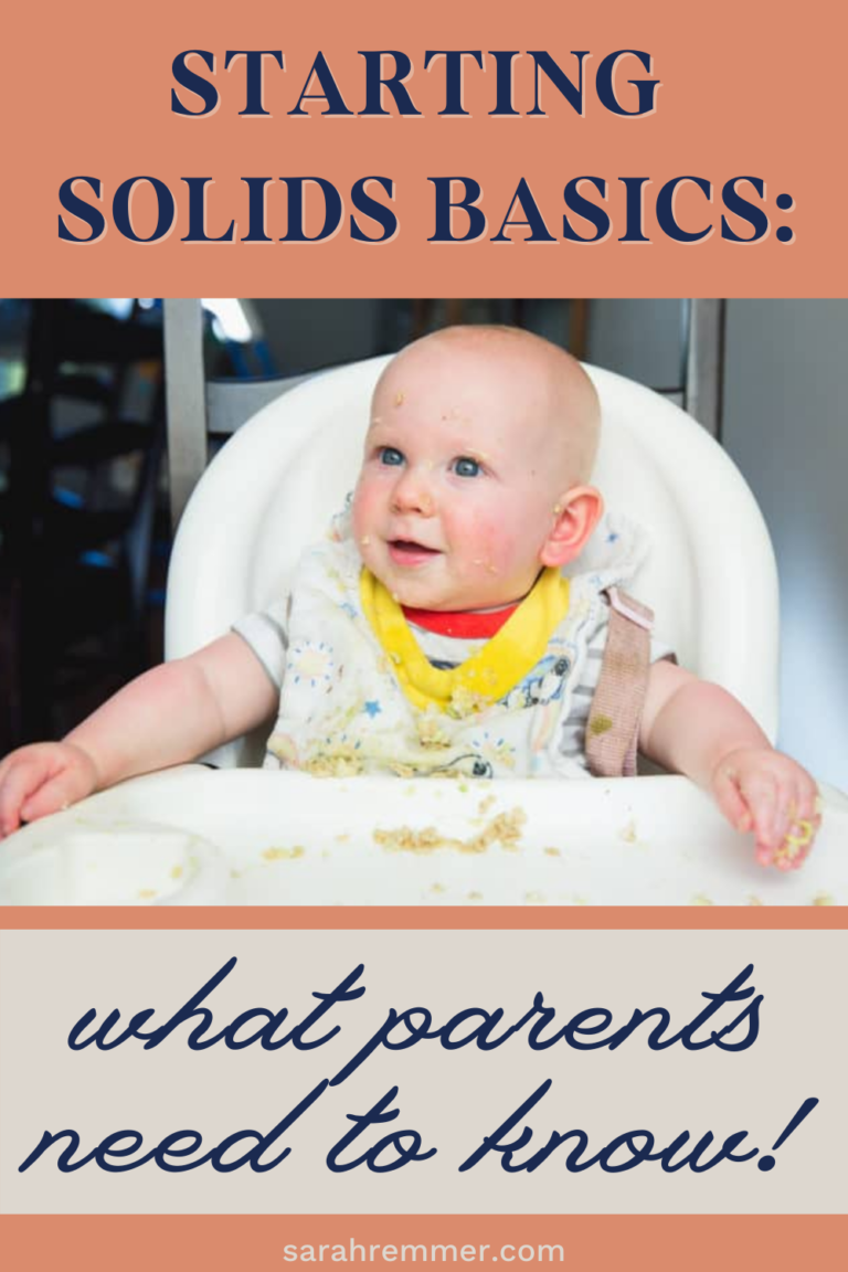 Starting Solids: The Basics Parents Need to Know | Sarah Remmer, RD