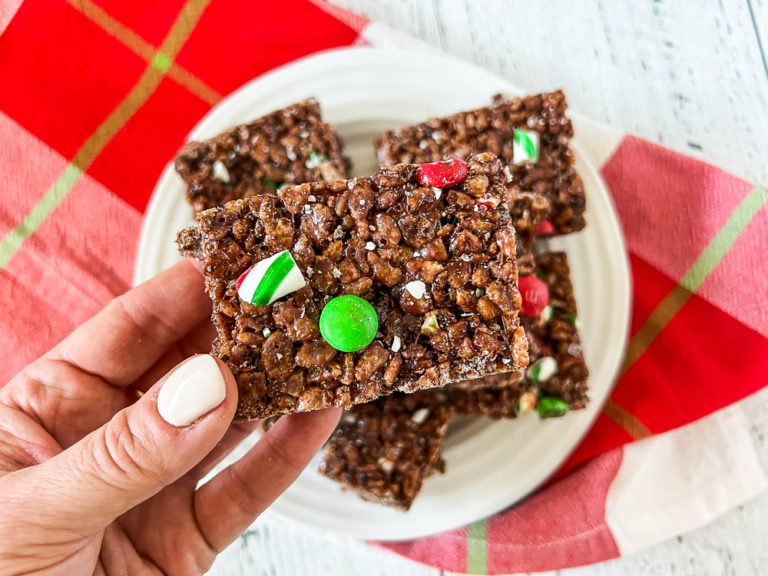 Holiday Chocolate Rice Krispie Treats - Sarah Remmer, RD