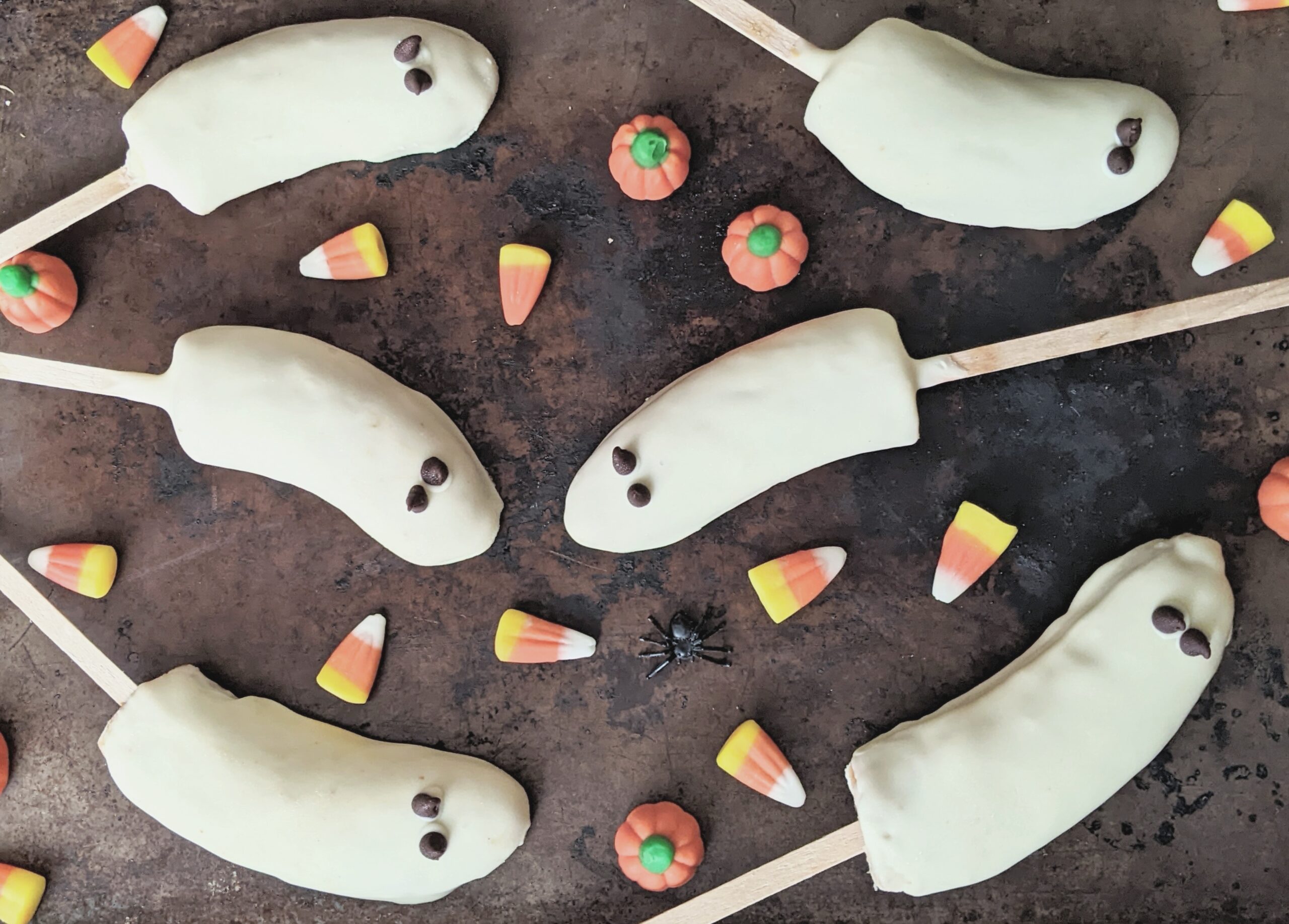 Chocolate Peanut Butter Banana Ghost Pops: A Nourishing Halloween Treat ...