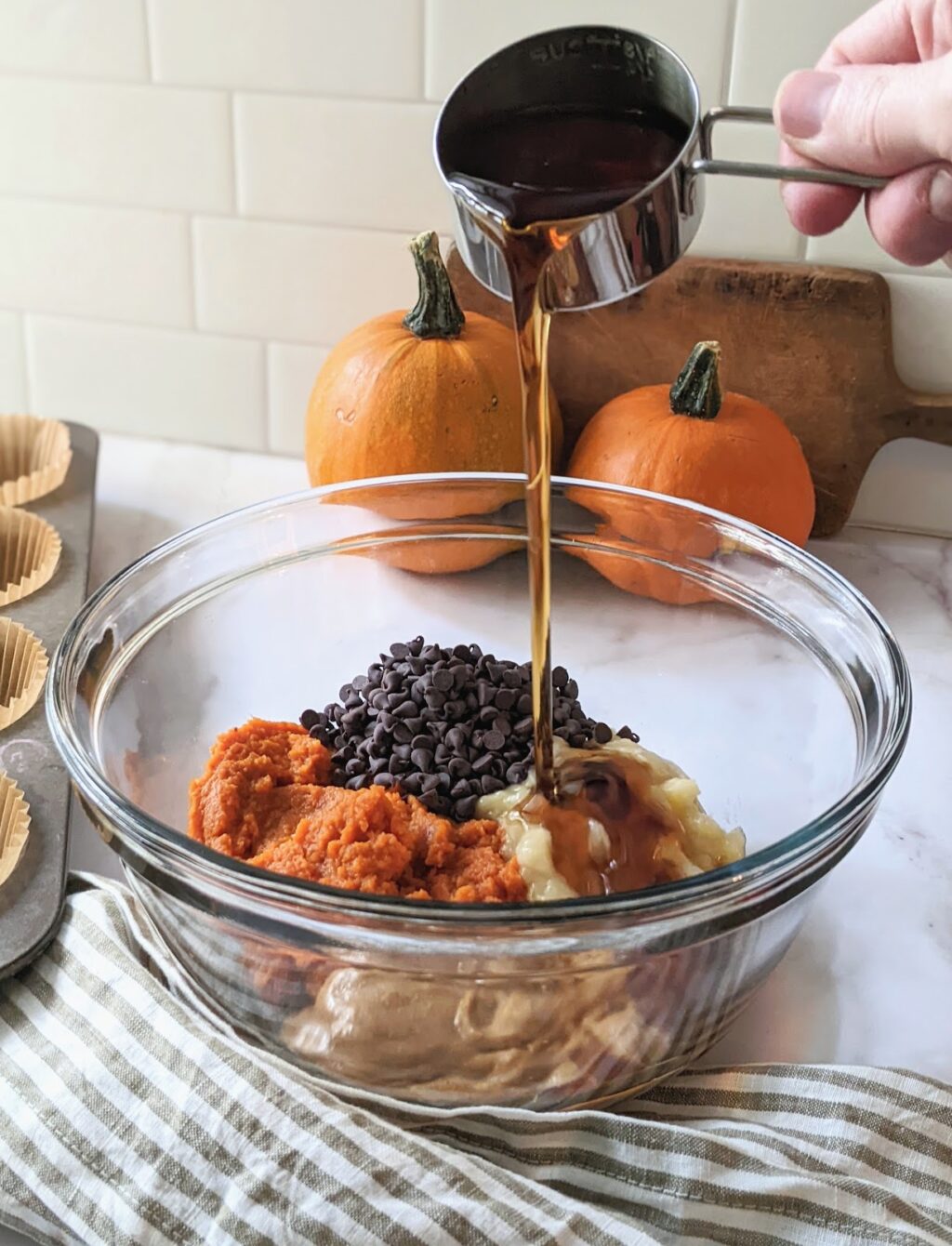 One-Bowl Nourishing Double Chocolate Pumpkin Muffins - Sarah Remmer, RD
